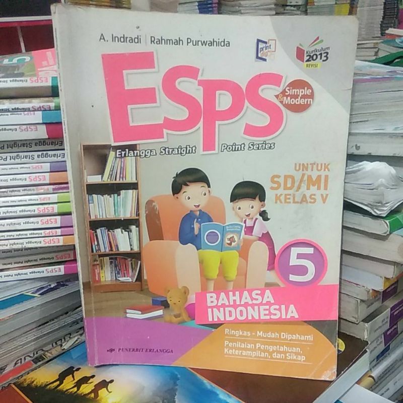 Jual buku esps bahasa Indonesia SD/ Mi kelas 5 penerbit Erlangga | Shopee Indonesia
