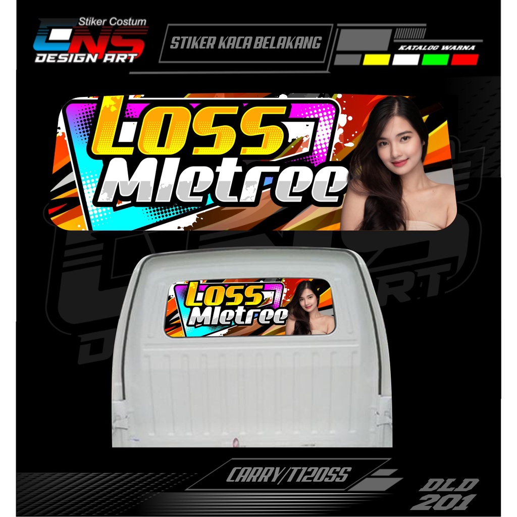 Jual Stiker Kaca Belakang One Way CARRY / T120SS Pick Up Sticker Cewek ...