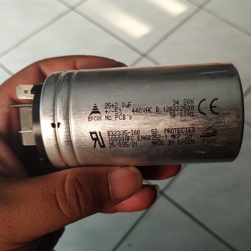 Jual Capacitor AC Panasonic outdoor 25+2uF 440VAC Ori | Shopee Indonesia