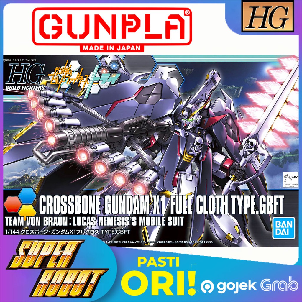 Jual BANDAI HG Crossbone Gundam X1 Full Cloth Type GBFT - HGBF | Shopee ...