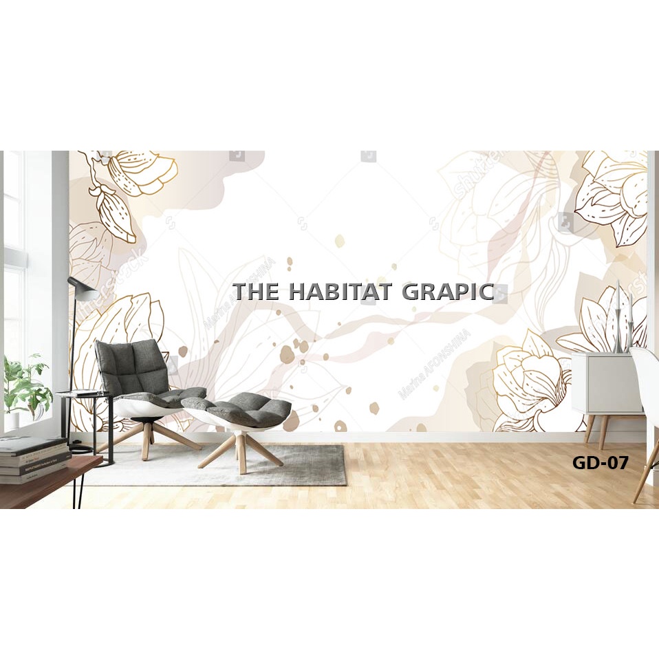 Jual Wallpaper Custom Bunga 3D-Wallpaper Custom Mewah, Wallpaper Motif ...