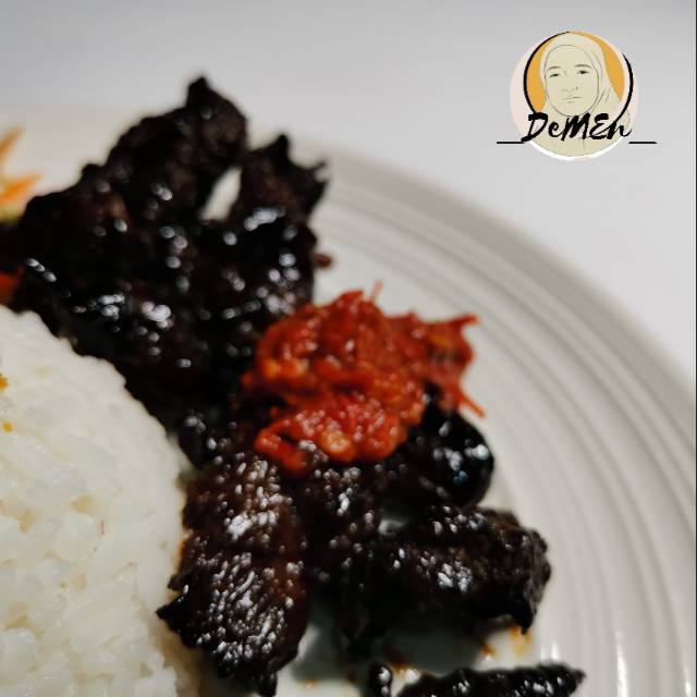 Jual MAKANAN KHAS BANTEN DENDENG DAGING KERBAU MAK ENO Matang 1 kg ...