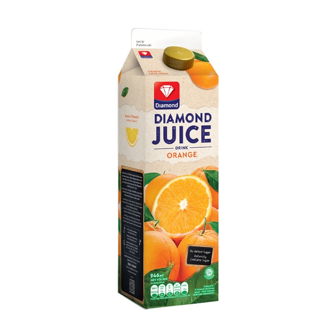 Jual Diamond Juice Orange Unsweet 946Ml | Shopee Indonesia