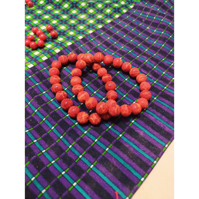 Jual Gelang Red Coral Marjan NATURAL dim 8 10 mm BATU KARANG ASLI ORI ...