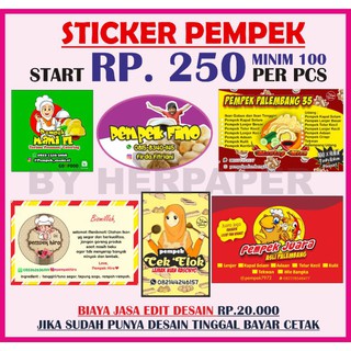 Jual MURAH..STIKER LOGO AYAM . STIKER PEMPEK. STIKER JAGUNG. STIKER ...