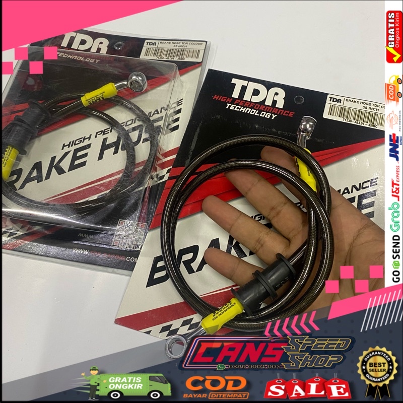 Jual SELANG REM TDR BLACK KARBON / SELANG CAKRAM KTC VARIASI universal ...