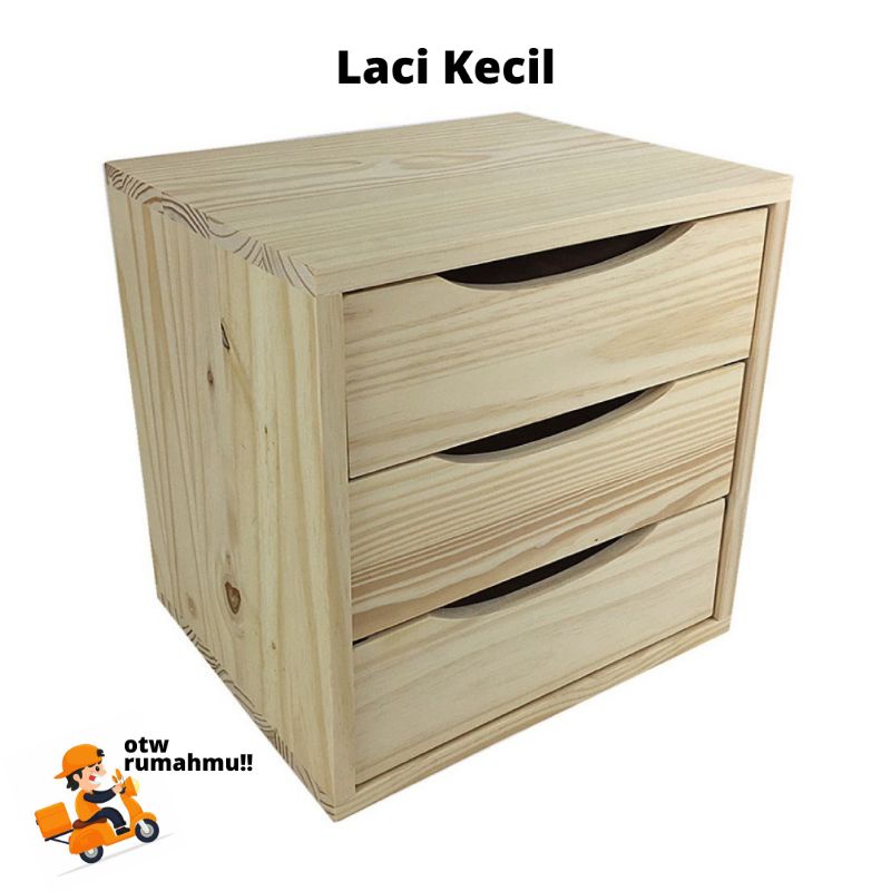 Jual Lemari Laci Mini Kayu bisa Susun Aesthetic Murah Kotak Penyimpanan ...