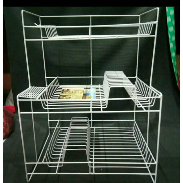 Jual Rak piring besi 3 susun | Shopee Indonesia