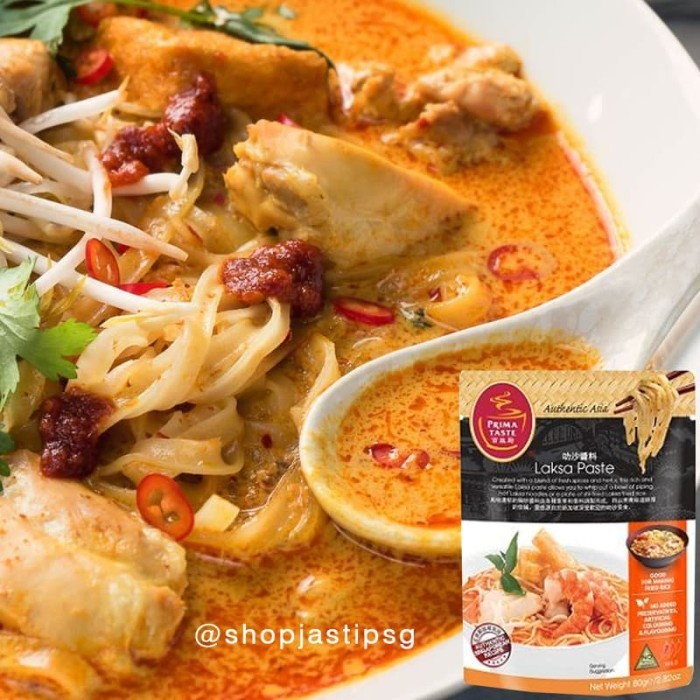 Jual Prima Taste Paste -Singapore Laksa READY Noodles Paste 80g HALAL ...