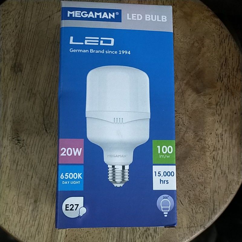 Jual Lampu LED BULB MEGAMAN 20 Watt 240 Volt | Shopee Indonesia