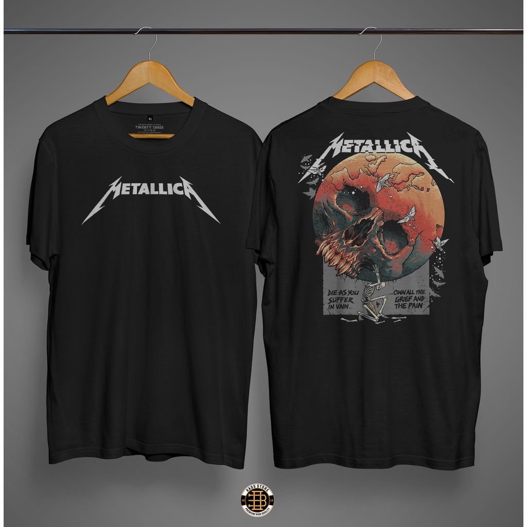 Jual KAOS METALLICA T-SHIRT MUSIK ROCK BAJU BAND METAL KAOS MUSIK ...