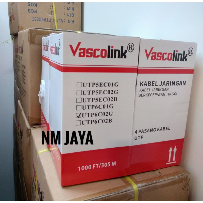 Jual Vascolink Kabel Lan Cat 6 Cat6 305 meter UTP Grey Poe Support UTP6C02G | Shopee Indonesia