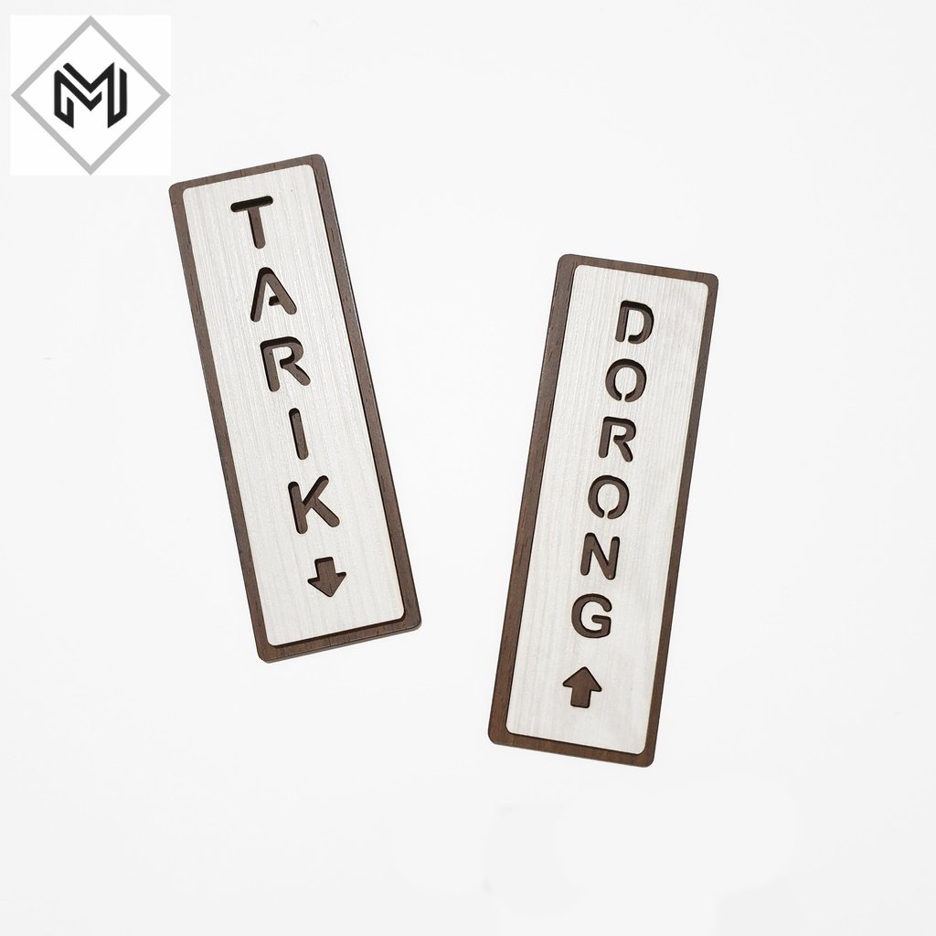 Jual SIGN KAYU VINTAGE - TARIK DORONG KOTAK - Signage Pintu Cafe ...