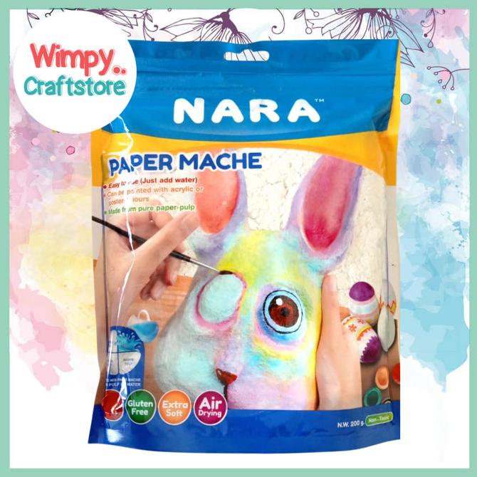 Jual Produk Anak Nara Paper Mache Air Dry Clay Bubur Kertas Paper Clay ...
