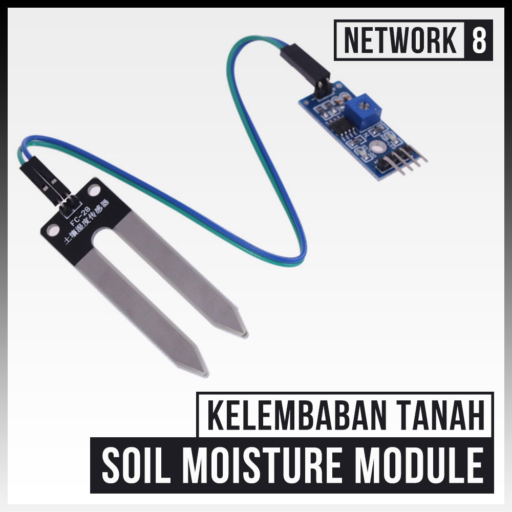 Jual MODUL SENSOR KELEMBABAN TANAH MODUL SOIL MOISTURE TANCAP PENYIRAM ...