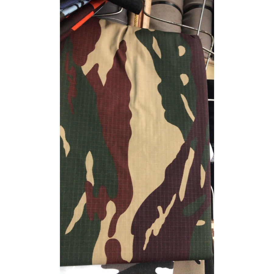 Jual Kain Ripstop motif Loreng Doreng Army tentara bahan meteran ...