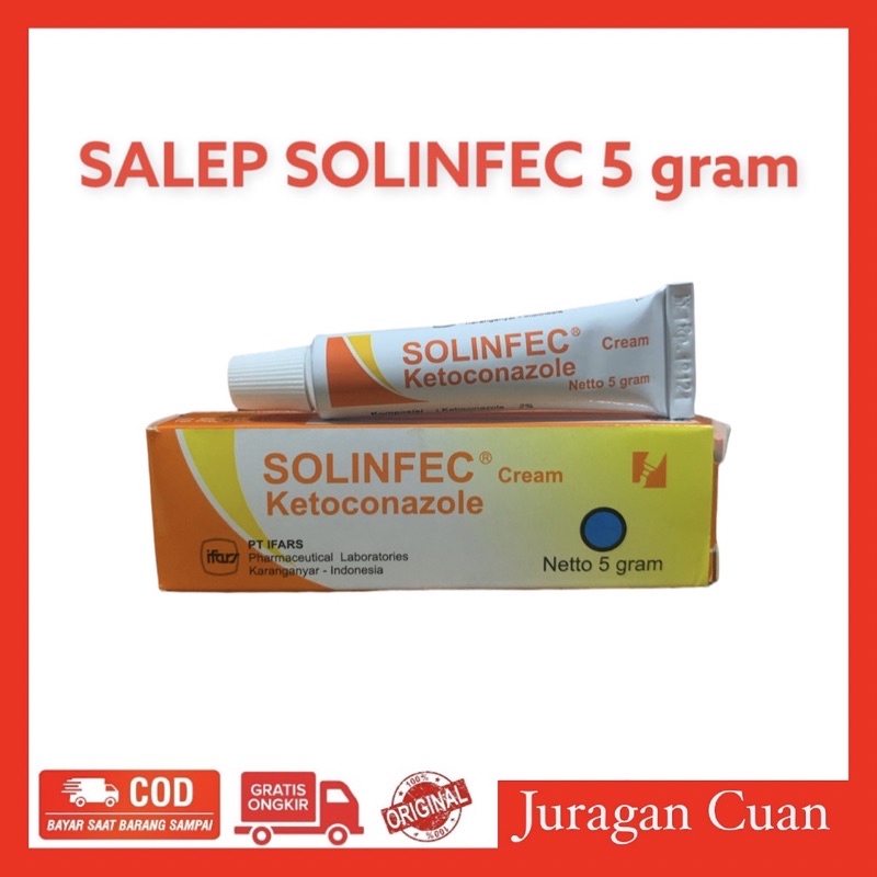 Jual SALEP SOLINFEC 5 gram / KRIM ANTI JAMUR / SALEP GATAL-GATAL ...