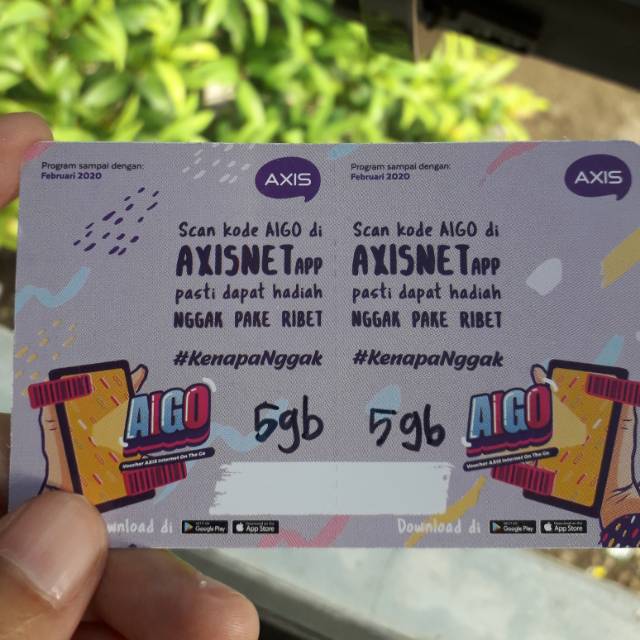 Jual Voucher Axis Aigo 5gb Nasional | Shopee Indonesia