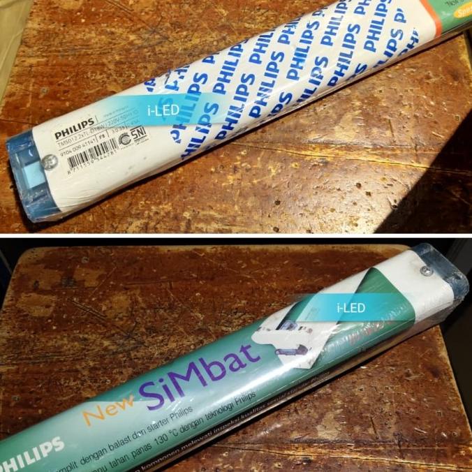 Jual PROMO - Simbat Philips T8 Batten 2 x 18 watt 60 cm Kap Rumah Lampu ...