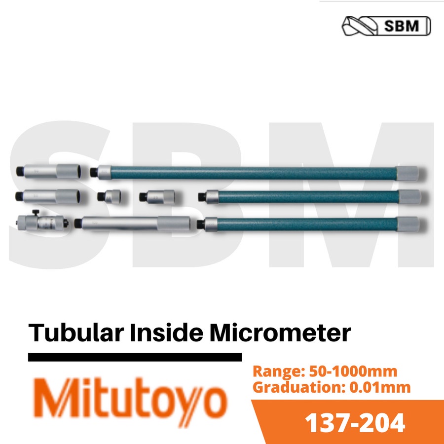 Jual MITUTOYO 137-204 INSIDE MICROMETER 50-1000 / 0.01 MM | Shopee ...