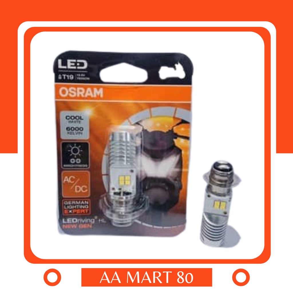 Jual T19 Osram Led M5 Lampu Motor H6 6000k Putih K1 12v PnP Hi Low | Shopee Indonesia