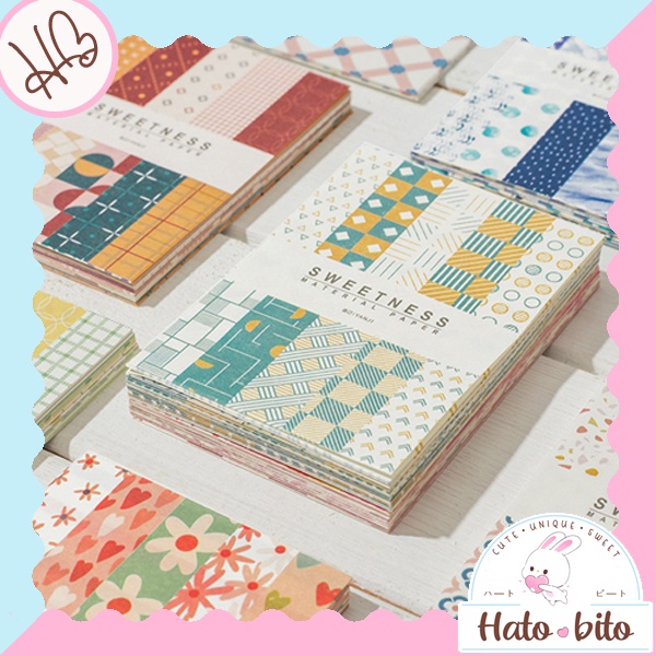 Jual 1 set 50 lembar sweetness deco paper kawai aesthetic DIY jurnal ...