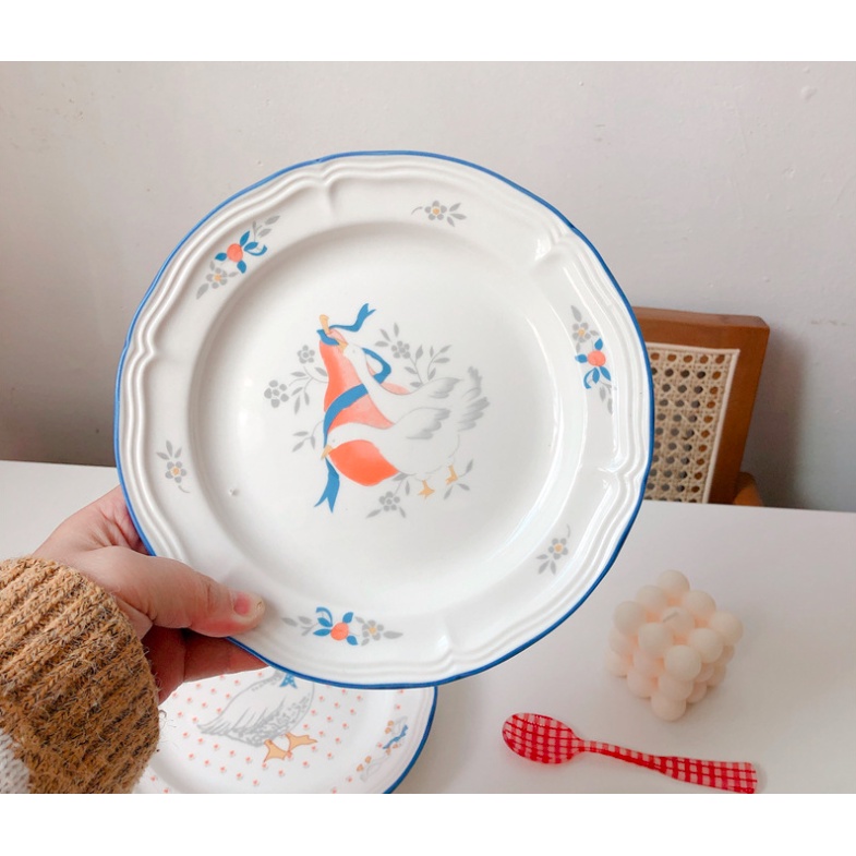 Jual JEN Piring Cantik Korea Keramik / Dessert Plate / Piring Unik ...