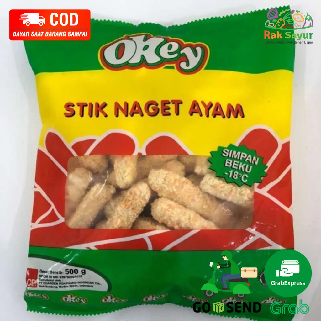 Jual Stik Naget Nugget Ayam Okey Frozen 500gr dan 1kg Rak Sayur Padang ...