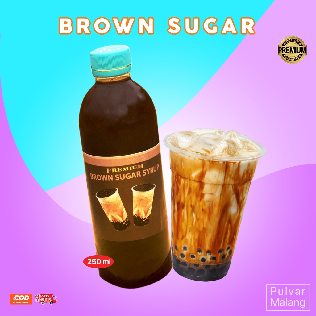 Jual GULA AREN CAIR / BROWN SUGAR SYRUP / PREMIUM BOBA BROWN SUGAR CAIR ...
