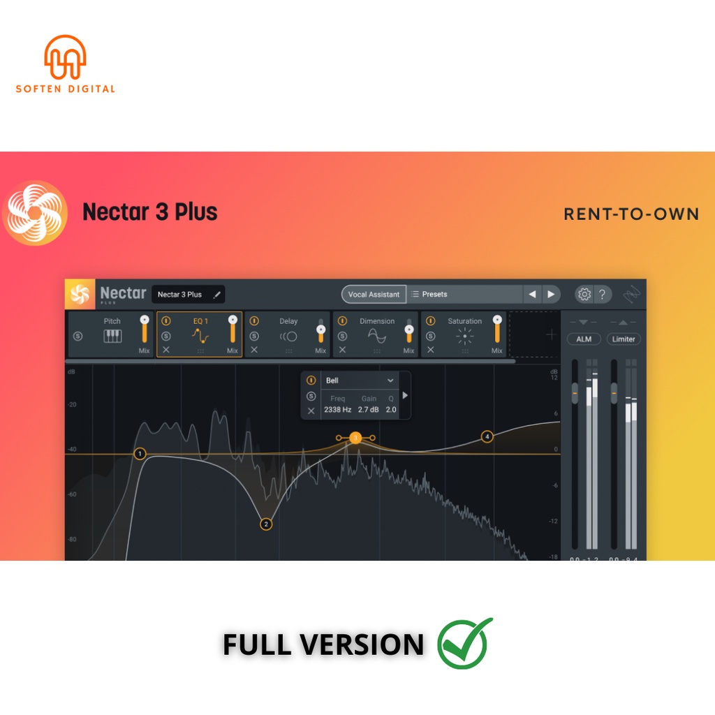 Jual iZotope Nectar Plus v3 analyzes and adapts to your vocal sound for ...