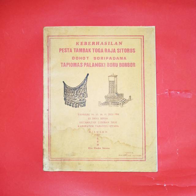 Jual Buku lawas keberhasilan pesta Tambak toga raja sitorus | Shopee ...