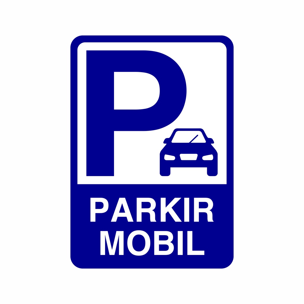 Jual Rambu Sign Signage Parkir Mobil 35cm x 50cm Plat Alumunium ...