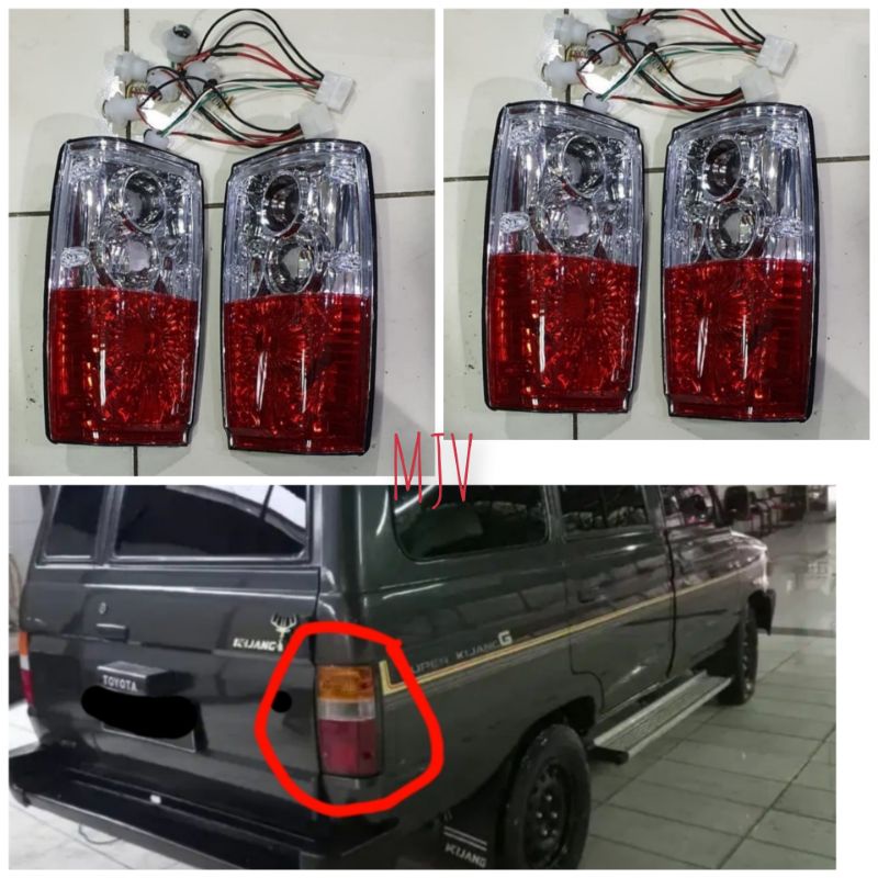 Jual STOP LAMP ASSY KIJANG SUPER MODEL MERAH PUTIH BAUT 6 SET 2 PCS ...