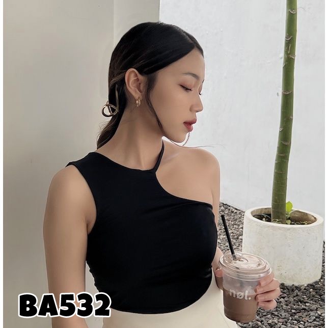 Jual Baju atasan tanktop crop top polos hitam putih bestseller korean ...