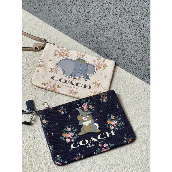 Jual coach gallery pouch dumbo rose bouquet (authentic / original ...