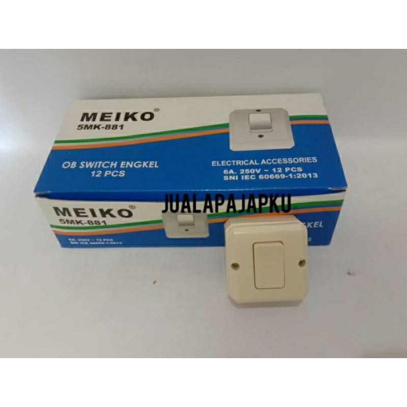 Jual Saklar Listrik OB segi engkel Saklar Meiko 6mk-501 | Shopee Indonesia