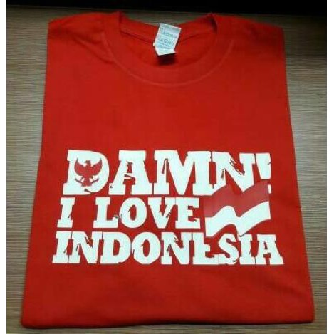 Jual INDONESIA KAOS DAMN I LOVE INDONESIA TIMNAS INDONESIA CUSTOM ...