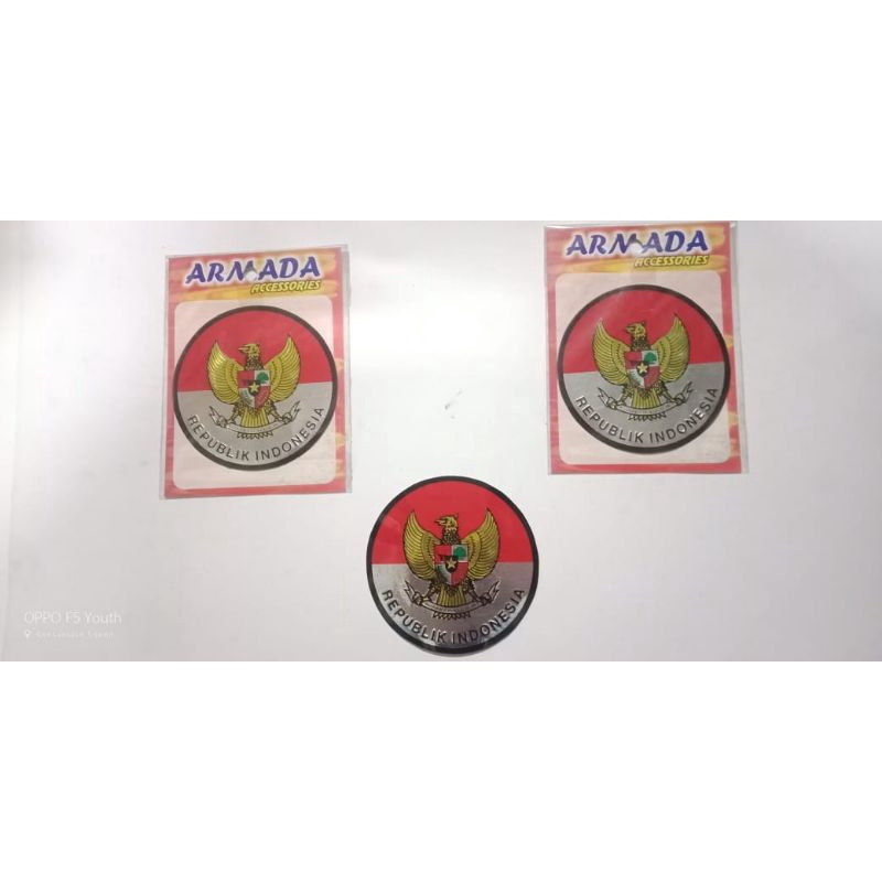 Jual Stiker Kilap kaca Garuda Merah Putih RI | Stiker motor Garuda RI ...