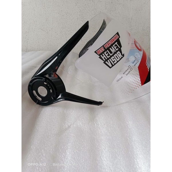 Jual kaca visor helm NHK gladiator pnp helm NHK reventor warna putih ...