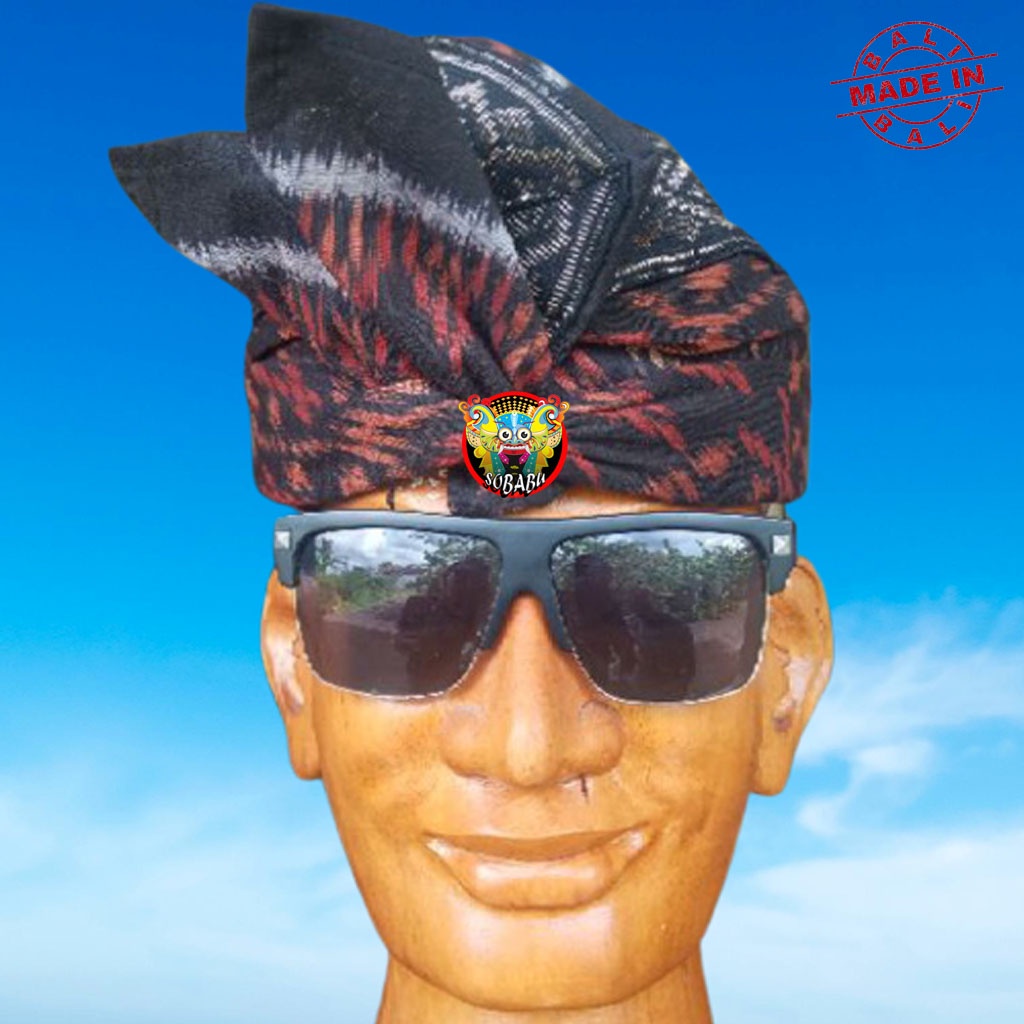 Jual Udeng Bali Batik Endek CSM Tepi Songket Bintang Kurung Setengah ...