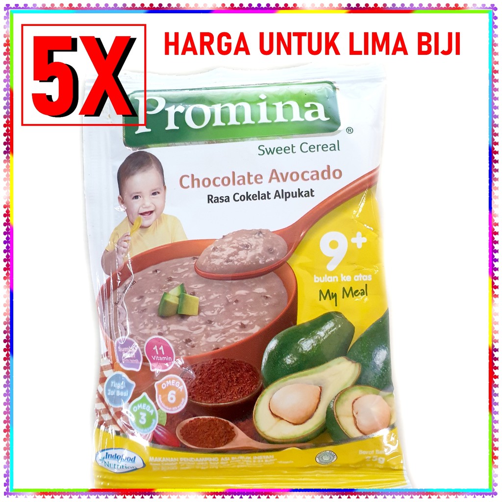 Jual 5X [LIMA BIJI] promina sari renceng pisang susu saset isi 5x20g ...
