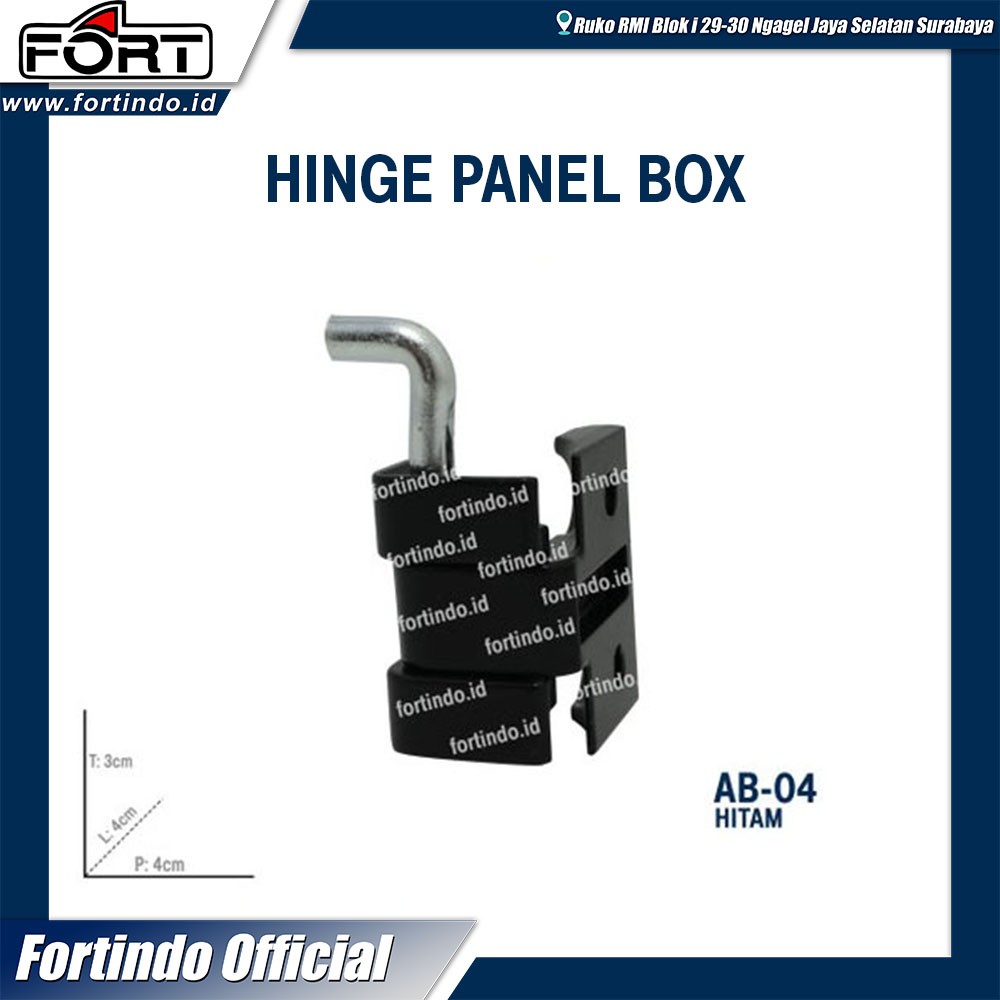 Jual ENGSEL PANEL Lock AB-04 HITAM Hingel Box MERK FORT | Shopee Indonesia