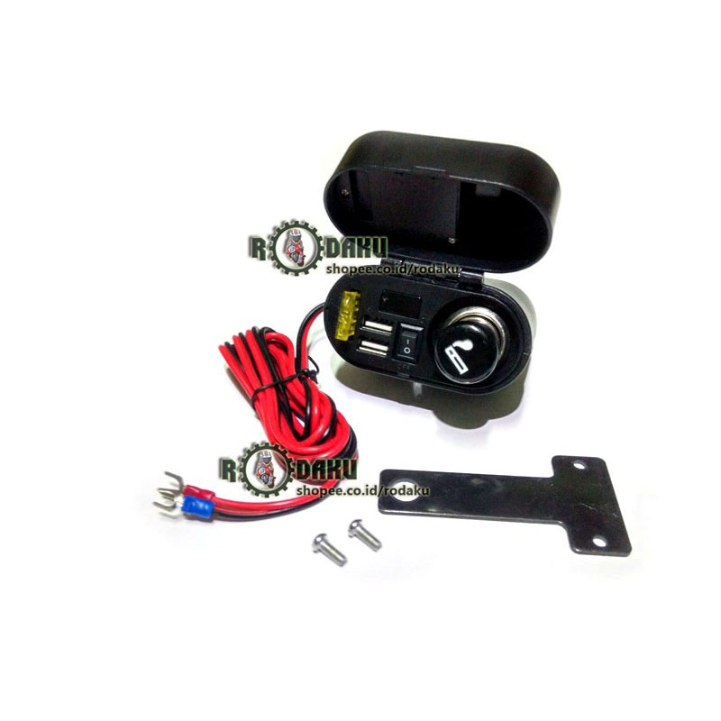 Jual VOLTMETER 4IN1 JAM DIGITAL LIGHTER PEMANTIK CHARGER HP PLUS ...