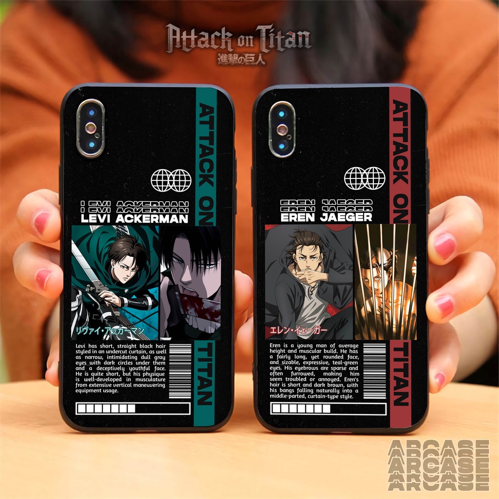 Jual Custom Hardcase Softcase Casing Attack On Titan Shingeki No Kyojin ...
