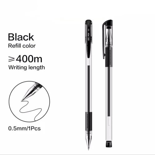 Jual Gel Pen Hitam anti macet Setara Joyko Pena Gel Hitam Pulpen Gel ...