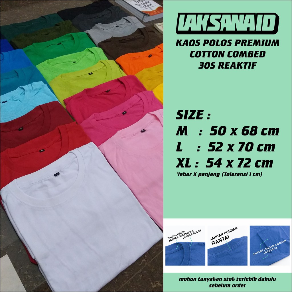 Jual KAOS POLOS PREMIUM COTTON COMBED 30S SOLID LENGAN PENDEK | Shopee ... Jual KAOS POLOS PREMIUM COTTON COMBED 30S SOLID LENGAN PENDEK | Shopee ...