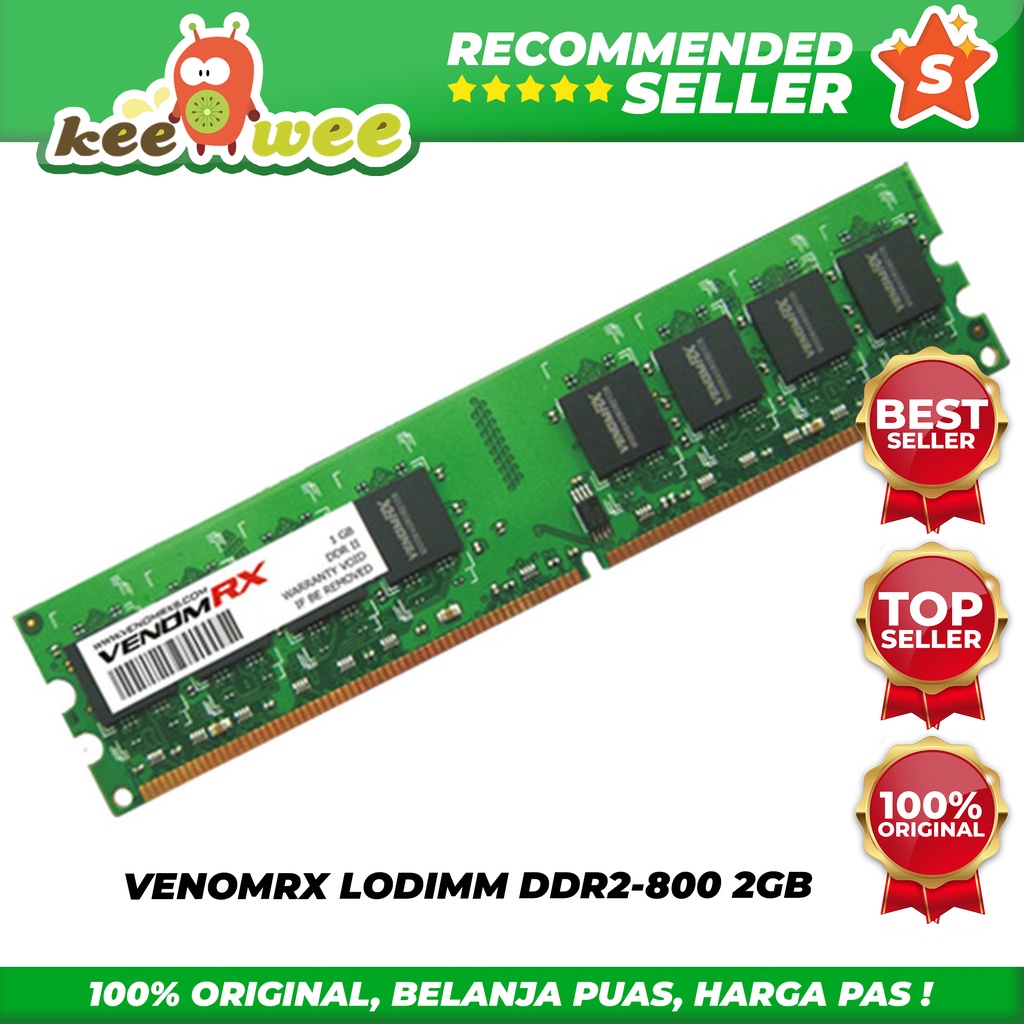 Jual RAM VENOMRX LODIMM DDR2-800 2GB | Shopee Indonesia