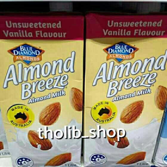 Jual blue diamond almond breeze almond milk unsweetened vanila flavour 1 lt | Shopee Indonesia