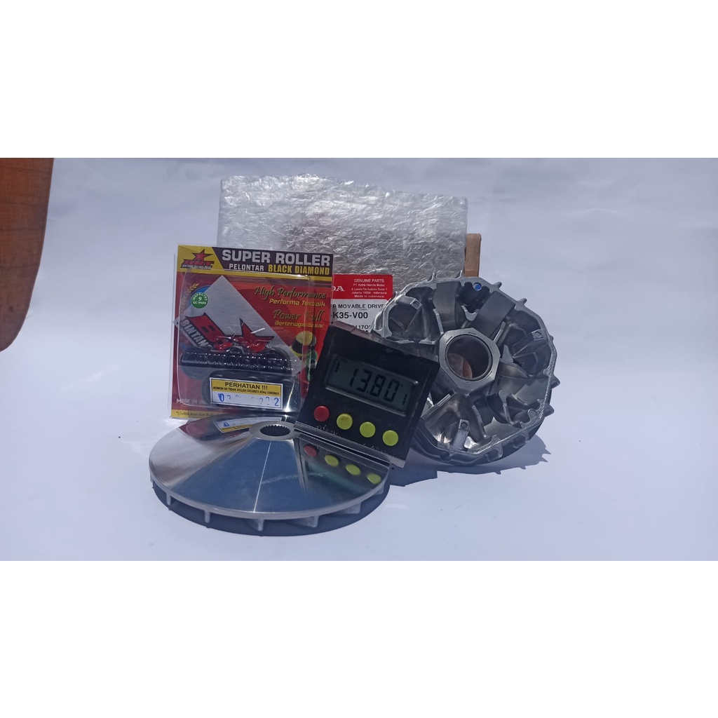 Jual pulley Vario 125 new 150 set roller brt Puly bubut loler 13,8 ...