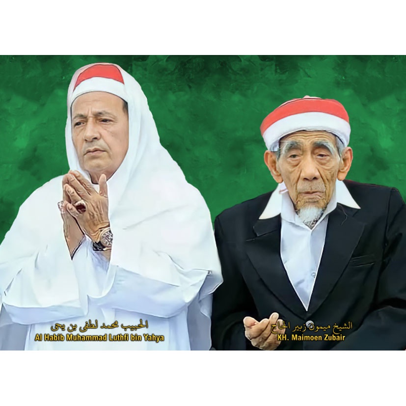 Jual poster HABIB LUTHFI DAN KH MAIMOOEN ZUBAIR MBAH MOEN BAHAN BAGUS ...